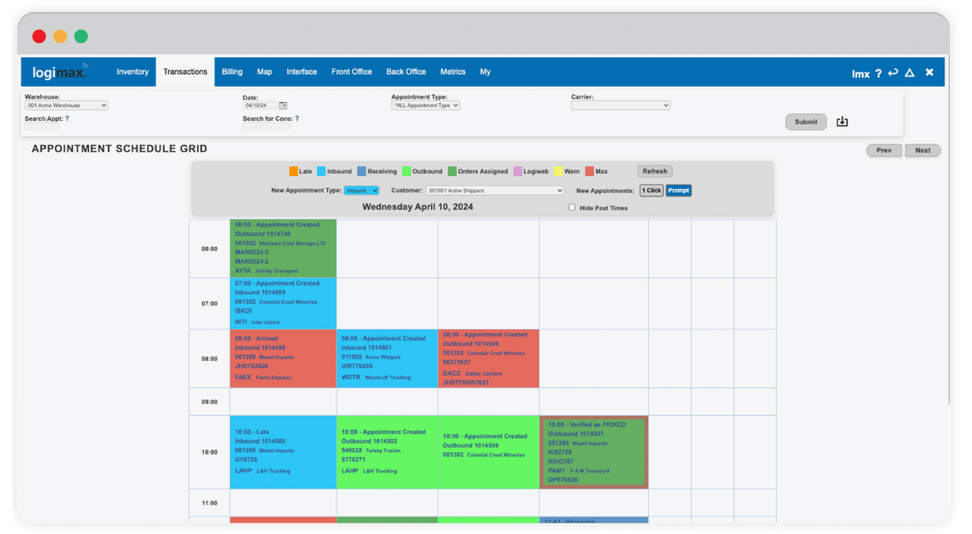 Yard Management Features | LogiMax WMS