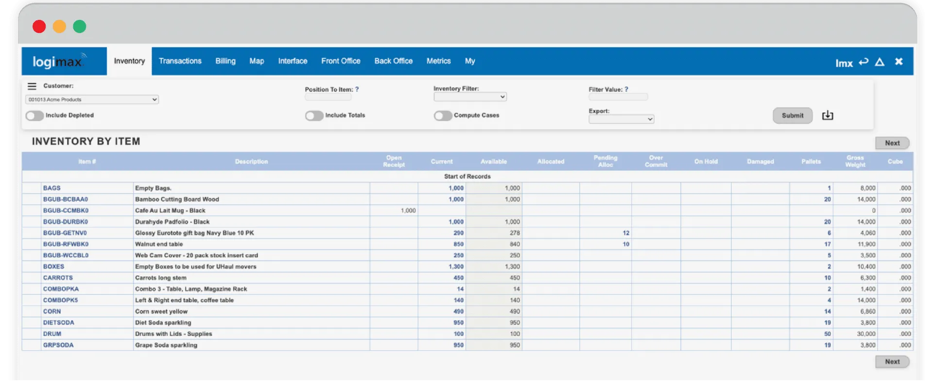 Control & Visibility: Inventory Management | Logimax
